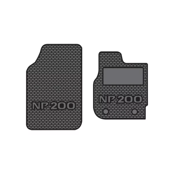 Nissan NP200 Front Set Addo Rubber Floor Mats For Sale | Baobab MFG ...