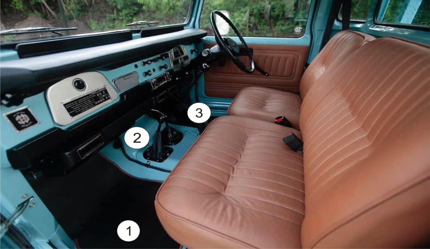 Toyota Land Cruiser FJ45 Heavy Duty Moulded Rubber Floor Mats For Sale ...