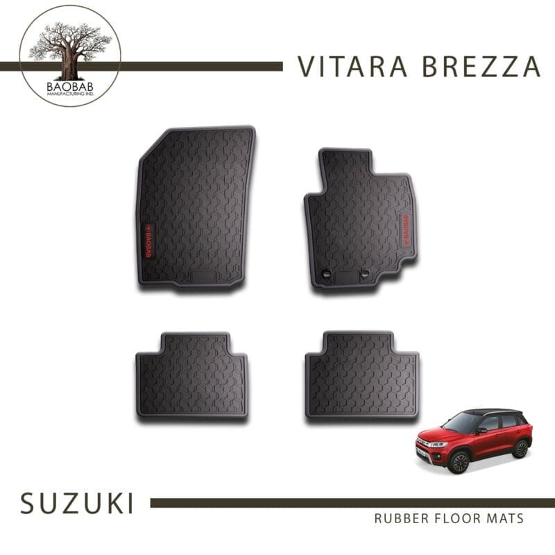 Suzuki Vitara Brezza Baobab Rubber Floor Mats For Sale | Baobab MFG ...